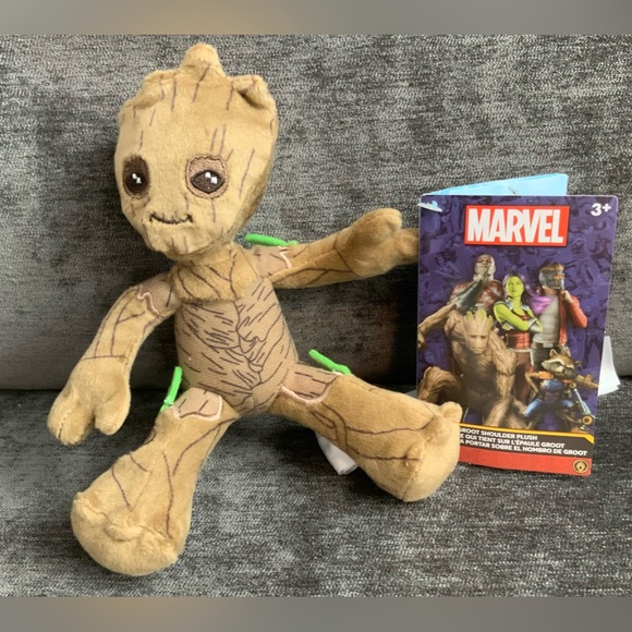 Disney | Toys | Marvel Groot Mini Magnetic Shoulder Plush Guardians Of ...